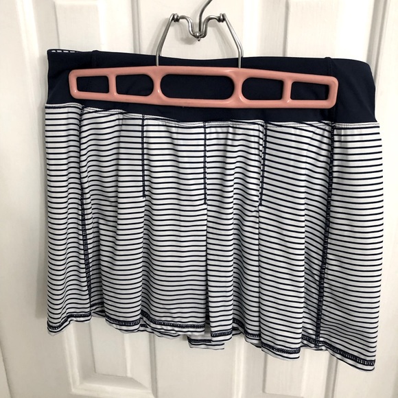 Kyodan | Shorts | Kyodan Navywhite Striped Skort | Poshmark